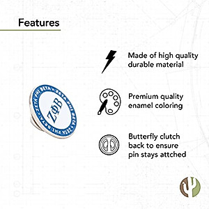 Zeta Phi Beta Lapel Pin Enamel Sorority Greek Letter Formal Wear Blazer Jacket (Lapel Pin - Design F)