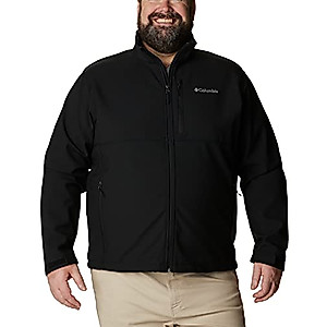 Columbia Men's Ascender Softshell Front-Zip Jacket, Black, X-Large