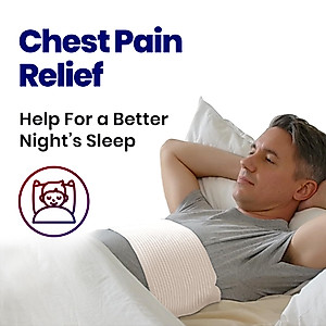 Rib Brace Chest Binder | Rib Belt to Reduce Rib Cage Pain | Chest Compression Support for Rib Muscle Injuries, Bruised Ribs | Breathable Chest Wrap Rib Brace for Women Men | (XXL 52 Inch)