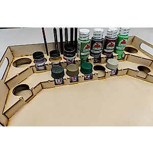 GameCraft Miniatures Painting Station - 36mm for Polly Scale, 10ml Tamiya and Similar Bottles