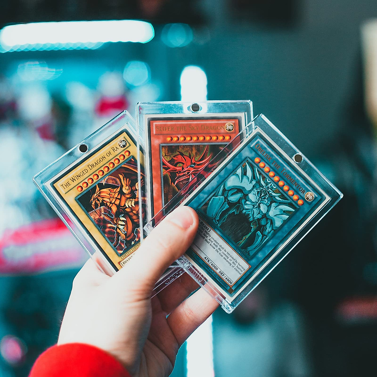 25 Pack One Touch Magnetic Card Holder 35PT,Protective Sleeves for Trading Card, Trading Card Holder Fit for Baseball Card, Sports Cards(25PC-SSR)