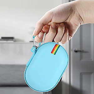 Leayjeen Portable Case Compatible with Blood Glucose Monitor Kit，Holds Glucometer, Lancing Device, Blood Sugar Test Strips,Lancets and Other Diabetic Testing Accessories-Blue(Case Only)