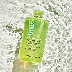 Bliss Disappearing Act Niacinamide Toner - 10 Fl Oz - Pore Vanish Complex - Purifies and Minimizes Pores - Alcohol-Free Face Toner - Clean - Vegan & Cruelty Free