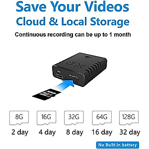 WCFHS Mini Spy Camera WiFi Wireless Hidden Cameras, 0.4*1.3*1.5in, HD1080P Night Vision, Nanny Cams Wireless with Cell Phone App and Sound, Suitable for Outdoor, Indoor, Pet Camera. (27 spy camera)