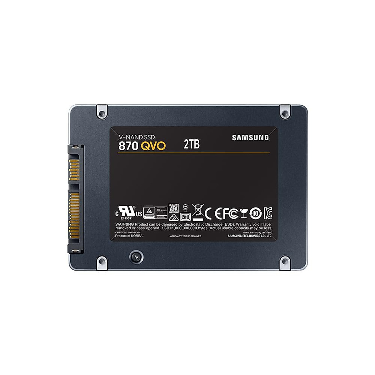 Samsung 870 QVO 4TB Internal SATA SSD 6.35 cm (2.5 Inch) SATA 6 Gb/s Retail MZ-77Q4T0BW