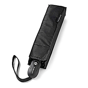 Samsonite Compact Auto Open/Close Umbrella, Black, One Size
