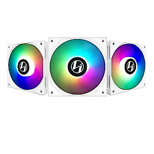 Lian Li ST120-3W White 3 Pack, ARGB 120mm LED PWM, with Fan Controller