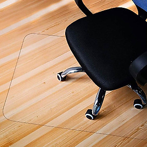 1.5mm Chair Mat for Hardwood & Tile Floor 36"x48" 48"x48" Heavy Duty Office Chair Mat for Rolling Chairs Office Chair Mats for Hardwood Floors Anti Slip Non-Curve Floor Protector for Home Office (Col