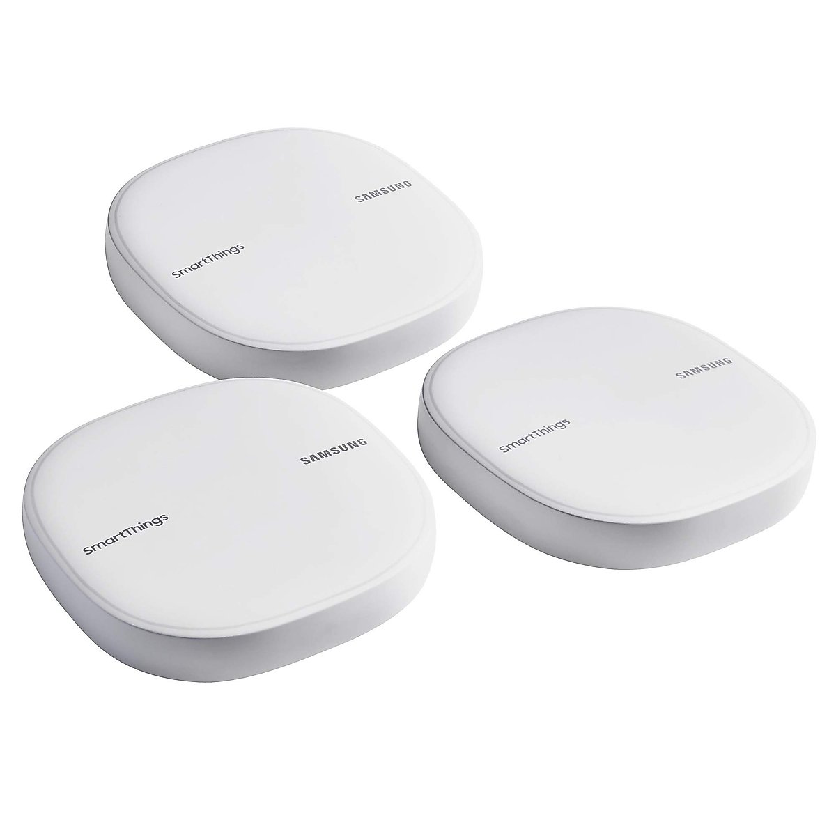 Samsung SmartThings Wifi Mesh Router Range Extender SmartThings Hub Functionality Whole-Home WiFi Coverage - Zigbee, Z-Wave, Cloud to Cloud Protocols - White (3 Pack) - ET-WV525KWEGUS (Renewed)