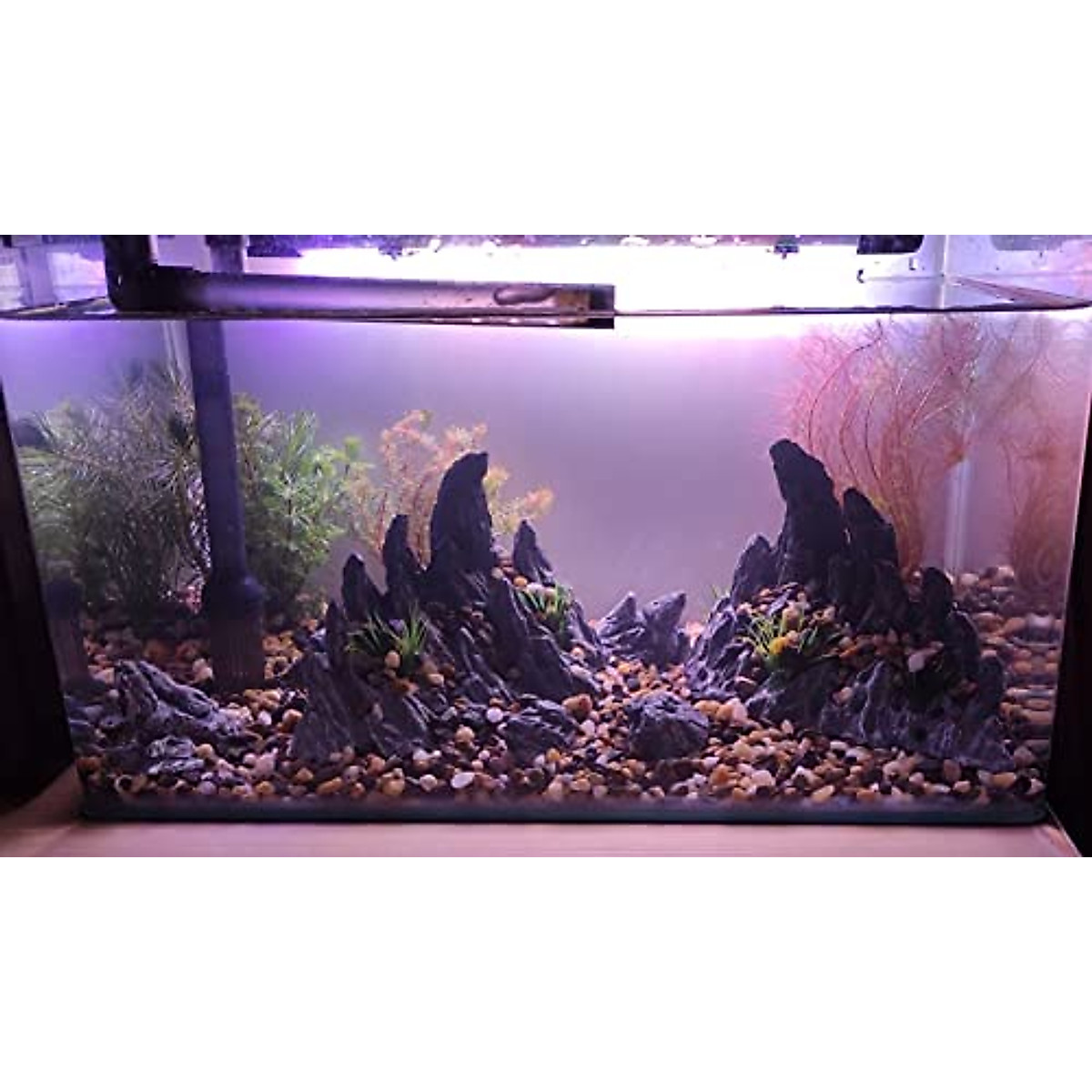 AWXZOM “Soul Valley” Aquarium Ornaments 2～5 Gallon Aquarium Decoration Model Kits, Include 7 pcs Resin Imitation Stone