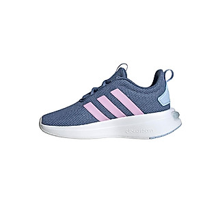 adidas Racer Tr23 Lace-Up Sneaker, Crew Blue/Bliss Lilac/Blue, 2 US Unisex Little Kid