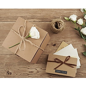 MESHA Kraft Gift Box 9x4.5x4.5 Inch Gift Boxes with Lids, Gift Box for Bridesmaid Proposal, Groomsmen Proposal, Birthday Gift, Christmas Presents, Party Favor, Wedding Favor, 10 Pack