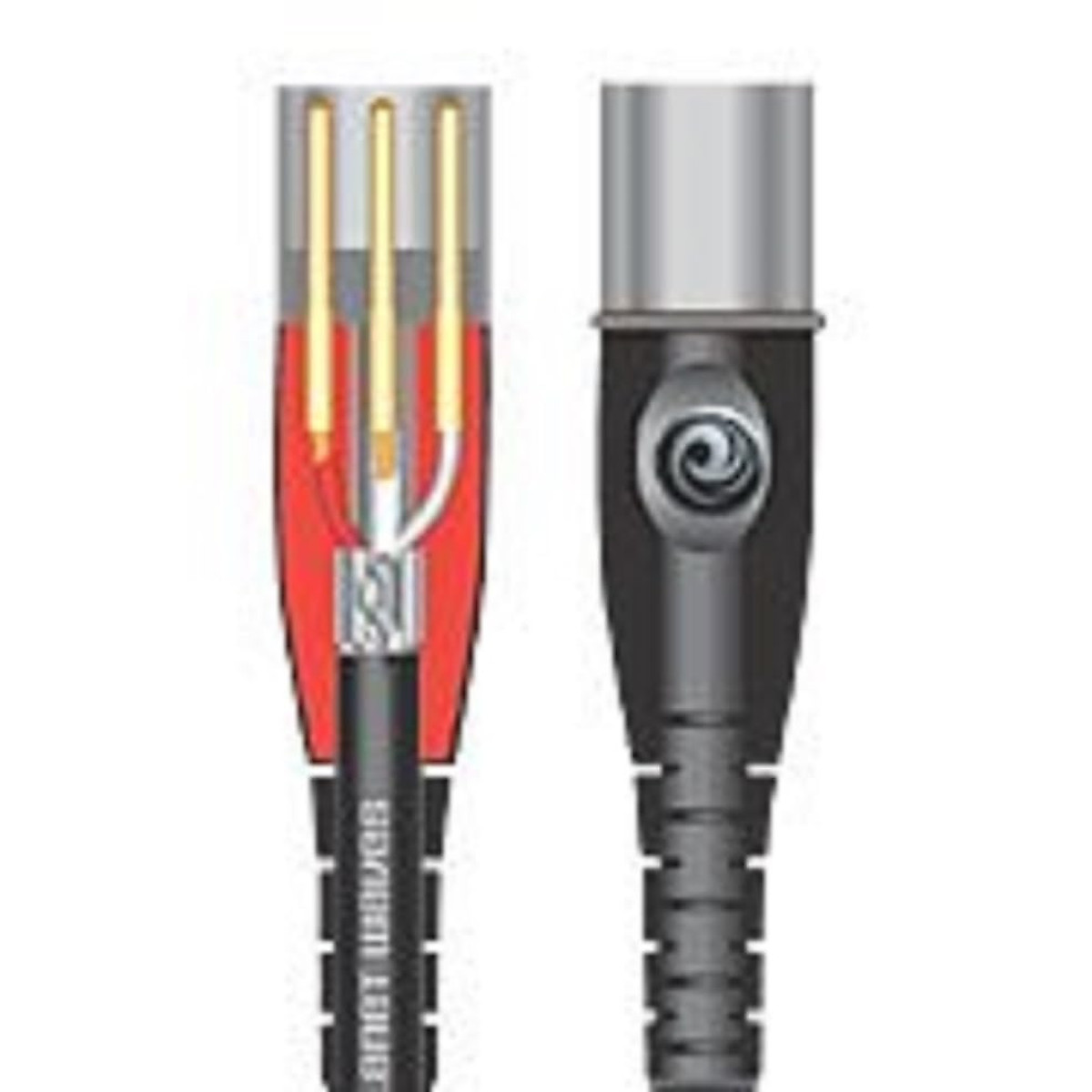 D'Addario Accessories Microphone Cable - XLR Cable - Shielded for Noise Reduction - XLR Male to XLR Female - Custom Series - 25 Feet/7.62 Meters - 1 Pack