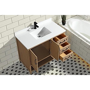 Ari Kitchen & Bath Venice 42" Bathroom Vanity in Oak Gray