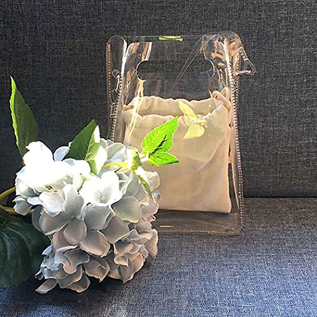 Zeelina PVC Clear Crossbody Bags Transparent Messenger Tote Bags Stadium Travel Daily Jelly Purse Shoulder Bag For Women and Girls