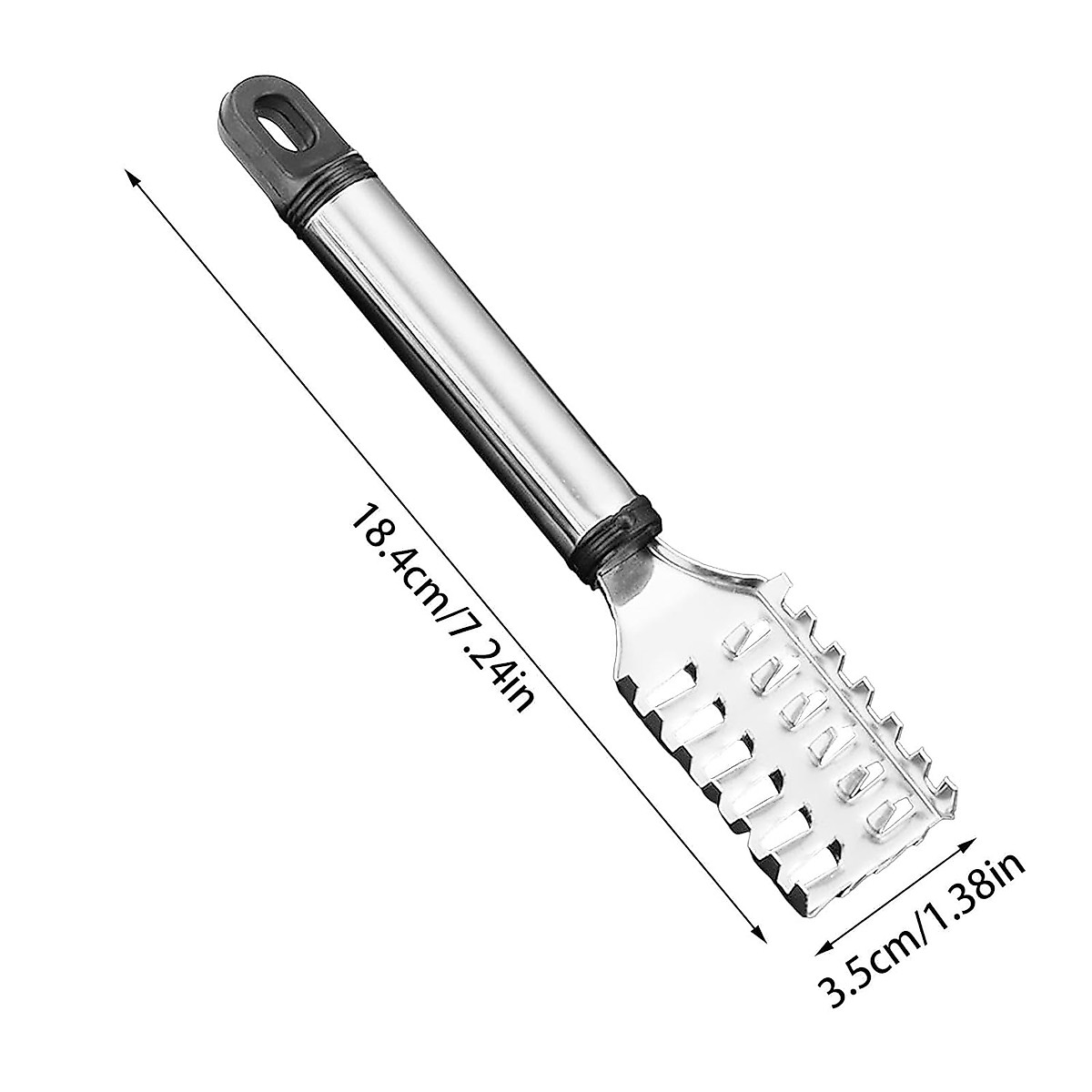 Silver Fish Scaler Brush, Remover Cleaner Fish Scaler, Fish Scaler Tool, Fish Skin Graters, Fish Tweezers Scale Tool, Steel Sawtooth Remove Scales, Fish Belly Knife for Fish Scaling Seafood Tools
