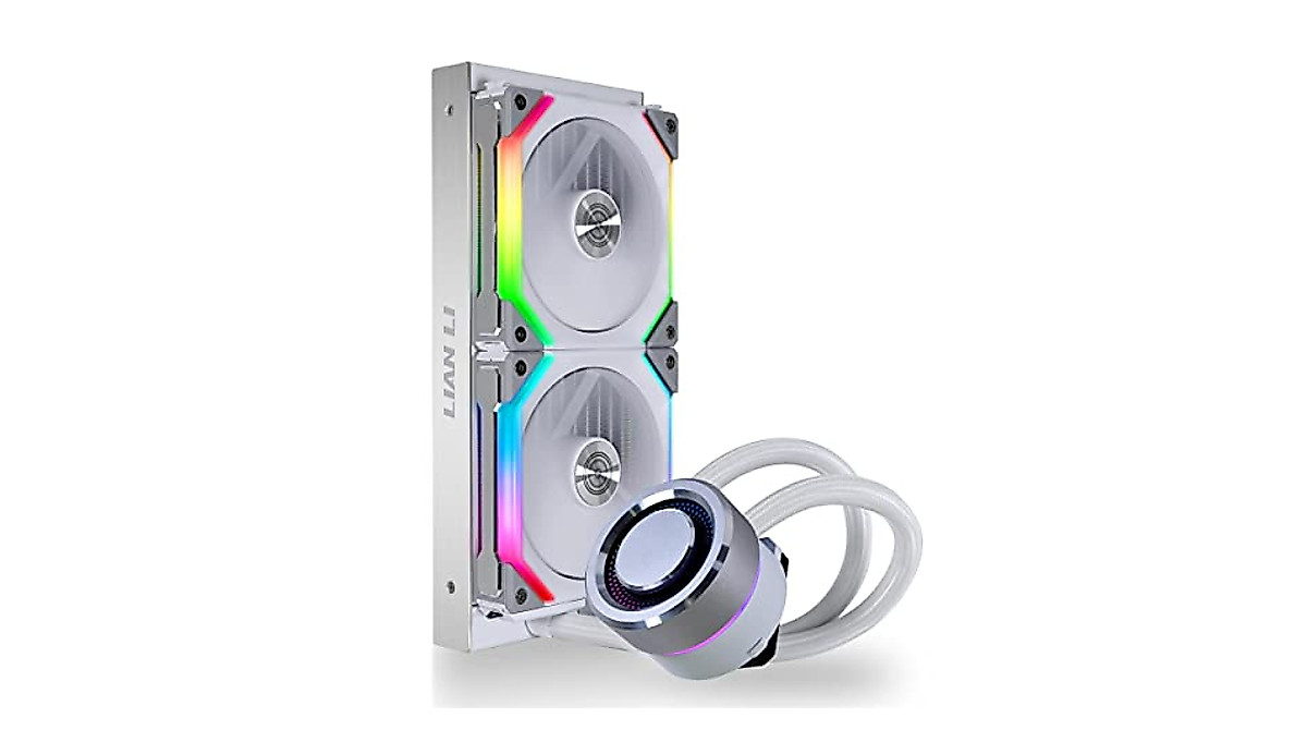 Lian Li Galahad AIO 240 White - High-Performance RGB CPU Cooler