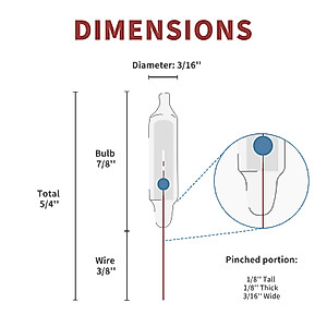 Mudder 3.5 Volt Clear Mini Christmas Tree Replacement Bulbs for Incandescent String Lights for Holiday Decoration Pinched Base, 0.43 Watt 125 mA (100 Pieces)