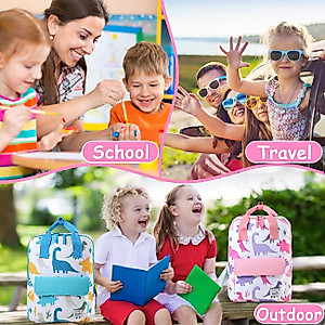 VASCHY Dinosaur Backpacks Girls, Lightweight Toddler Kids Preschool Backpack for Children