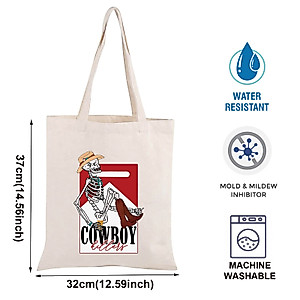 BLUPARK Cowboy Killers Tote Bag Western Cowgirl Gift Western Women Canvas Tote Bag Rodeo Vintage Western Gifts Western Shopping Bags (Cowboy killers Tote bag)