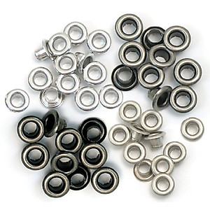 We R Memory Keepers - 60 Standard Cold Metal Eyelets for Scrapbooking - 15 of Each Color