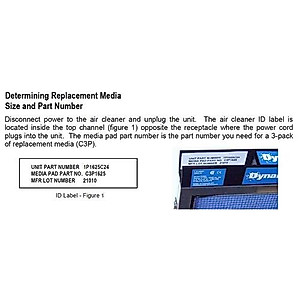 28 x 30 x 1 EAC Replacement # C3P2830 Filter Pads, (3) Pack