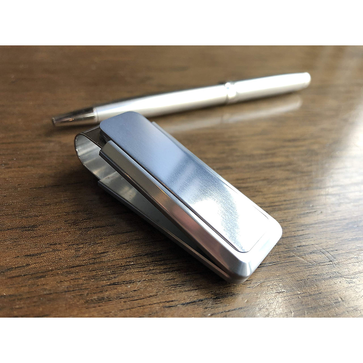 M-Clip Money Clip (Natural) - Minimalist Slim Wallet Alternative for Front Pocket Carry - Cash and Credit Card Holder for Men