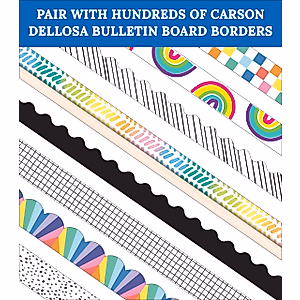 Carson Dellosa Bulletin Board Borders and Craft Storage Pocket Chart, 41" x 24.5" Classroom Decor Organizer, Teacher Supplies for Classroom and Office Organization