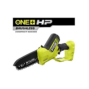 RYOBI ONE+ HP 18V Brushless 6 in. Compact Pruning Mini Chainsaw Kit with Battery and Charger (Bulk Packaged)