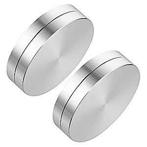 KICHOUSE 2pcs Turntable Base Cake Display Turntable Bearing Dining Table Supplies Fruits Dessert Display Plate Table Turntable Bearing Bearings Aluminum Alloy Snack Display Tray to Rotate