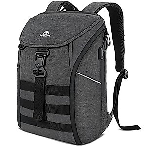 MATEIN Laptop Backpack for Work, Unisex Business Travel Backpack Fits 15.6 Inch Slim Notebook, Water Resistant College School Bookbag, Fashion Casual Daypack Gifts for Men & Women, Grey