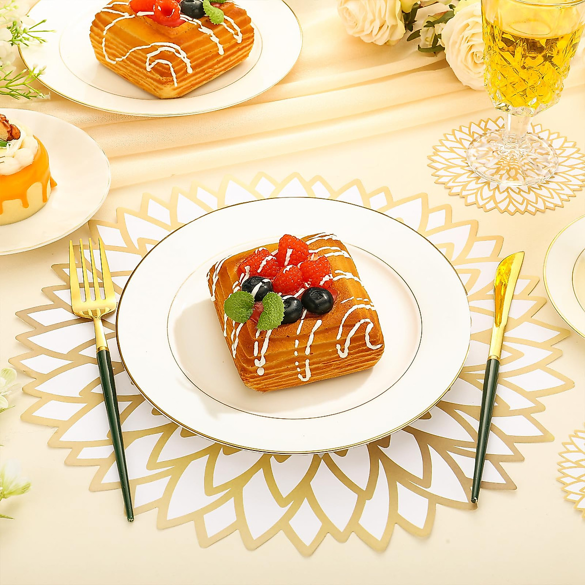 200 Fall Maple Leaf Placemats Decorations Disposable Harvest Leaf Paper Placemats and Coasters Set Thanksgiving Autumn Maple Leaves Shaped Chargers Table Mat Fall Leaf Placemats