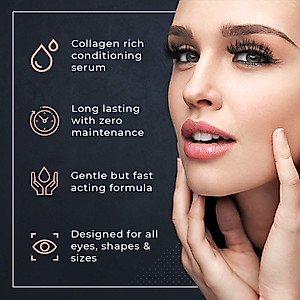 2 in 1 Lash Lift Kit and Brow Lamination Kit | Instant Perming, Lifting & Curling for Eyelashes & Eyebrows | Professional Salon Results Lasting 6-8 Weeks | Includes Glue & Supplies for 5+ Treatments