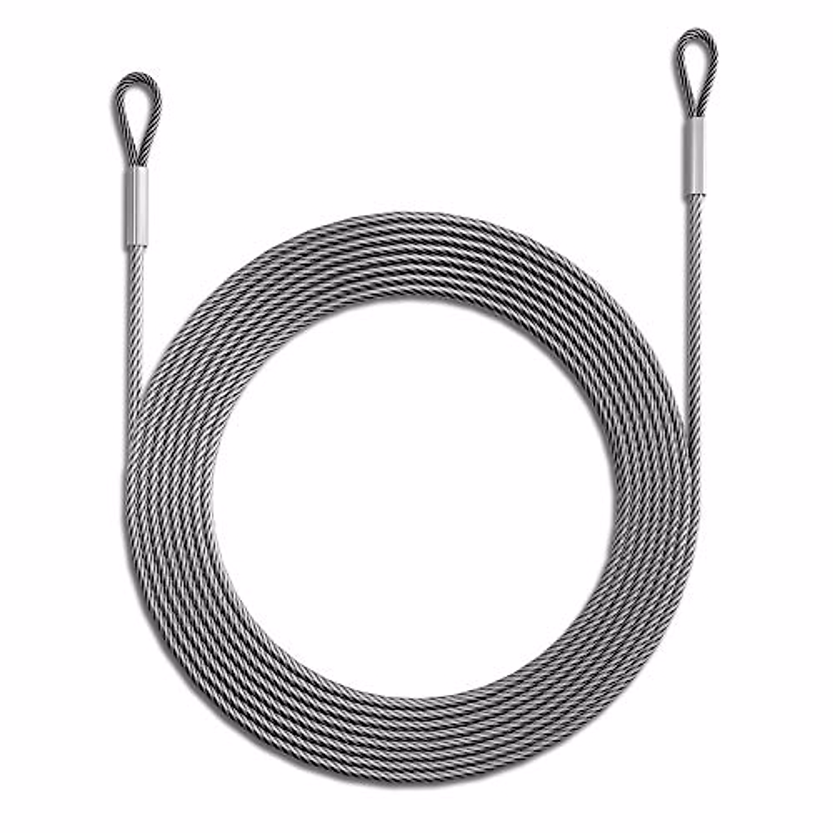 Amgo 48 Feet (12ft x 4) PVC Coated Stainless Steel Metal Wire Cable Ropes Hardware Kits for Square and Rectangle Sun Shade Sail Canopy  - Commercial Standard Heavy Duty - for 10 Inch Set
