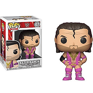 POP WWE: Razor Ramon [Scott Hall] Funko Pop! Vinyl Figure (Bundled with Compatible Pop Box Protector Case), Multicolored, 3.75 inches
