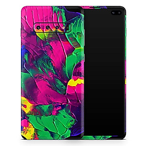 DesignSkinz Liquid Abstract Paint V12 Protective Vinyl Decal Wrap Skin Cover Compatible with The Samsung Galaxy S20 (Screen Trim & Back Glass Skin)