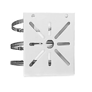 WiTi Universal Vertical Pole Mount for Security Camera, Solid Metal Bracket with Loops, Suitable for CCTV Cameras(Medium Size)