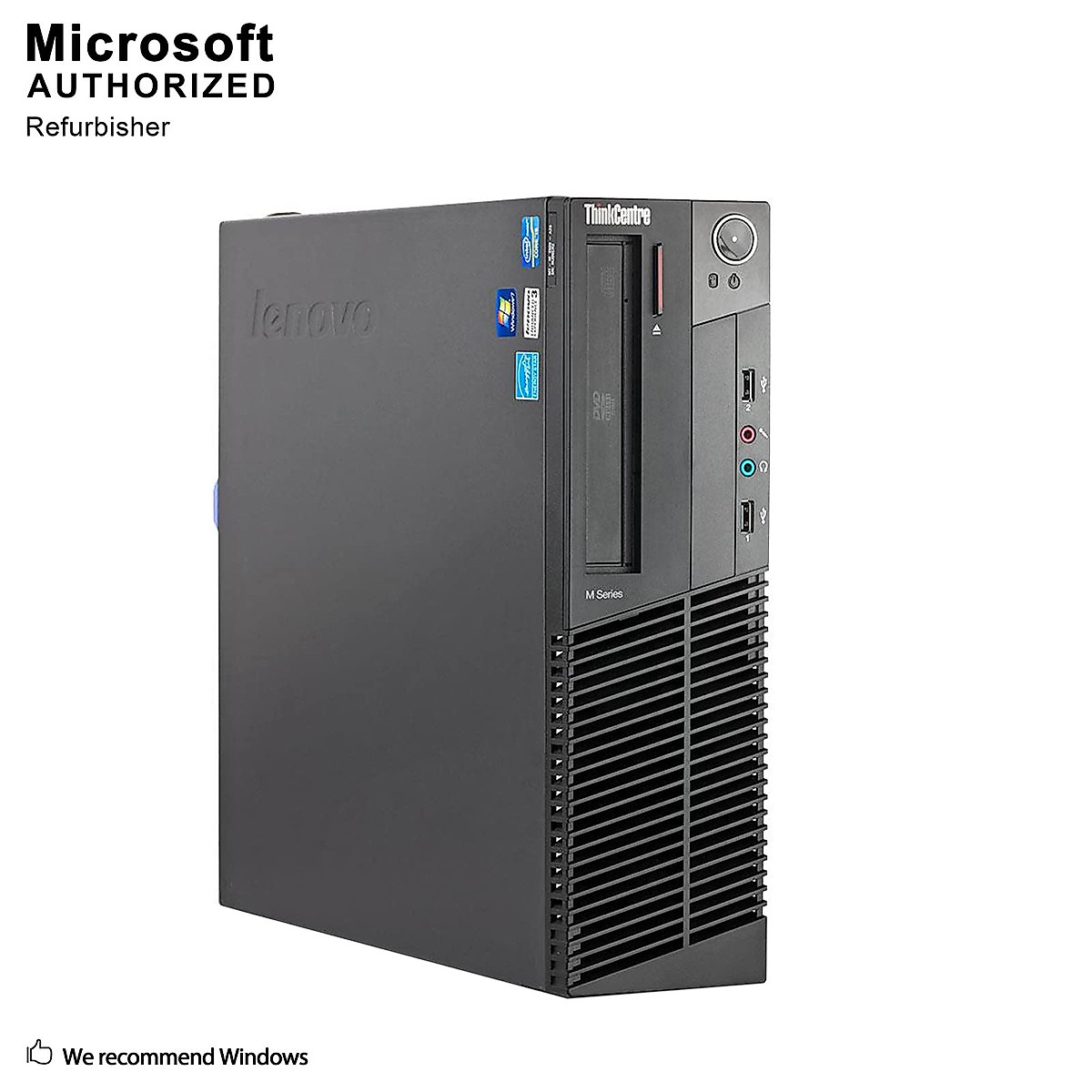 Lenovo ThinkCentre M82 Small Form Factor Desktop PC, Intel Core i5-3570 3.4GHz, 8GB DDR3 RAM, 256GB SSD, Win-10 Pro x64 (Renewed)