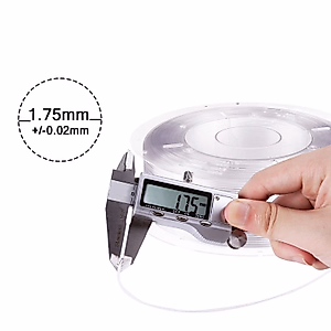 SainSmart PRO-3 Tangle-Free Premium 1.75mm PETG 3D Printer Filament, Clear PETG, 2.2 LBS (1KG) Spool, Dimensional Accuracy +/- 0.02mm