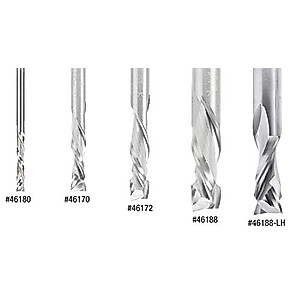 Amana Tool - 46172 CNC Solid Carbide Compression Spiral 3/8 Dia x 1-1/4" x 3/8 Shank