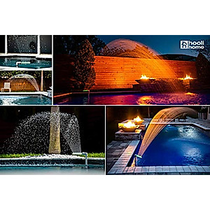 Pool Fountain Swimming Pool Accessories - Waterfalls Cool Warm Pool Water Temperatures, Sprinkler Aerates for Fresh Pool Water, Fits 1.5" Threaded InGround & Above Ground Pool Fountains Return Jets