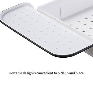 Bathtub Caddy Tray,Expandable Bathroom Tray with Reading Rack or Tablet Holder,Multifunctional Bathtub Tray, Tub Organizer Holder for Wine Cup, Soap Dish, Book Space & Phone Slot