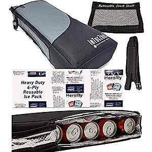 Frostbox Golf Bag Cooler and Ice Pack - Small 6 Pack Golf Beer Cooler - Hidden and Fits Discreetly in Golf Bag - Covert Insulated Golf Cooler Bag Sleeve - Golf Accessories for Men & Christmas Gift