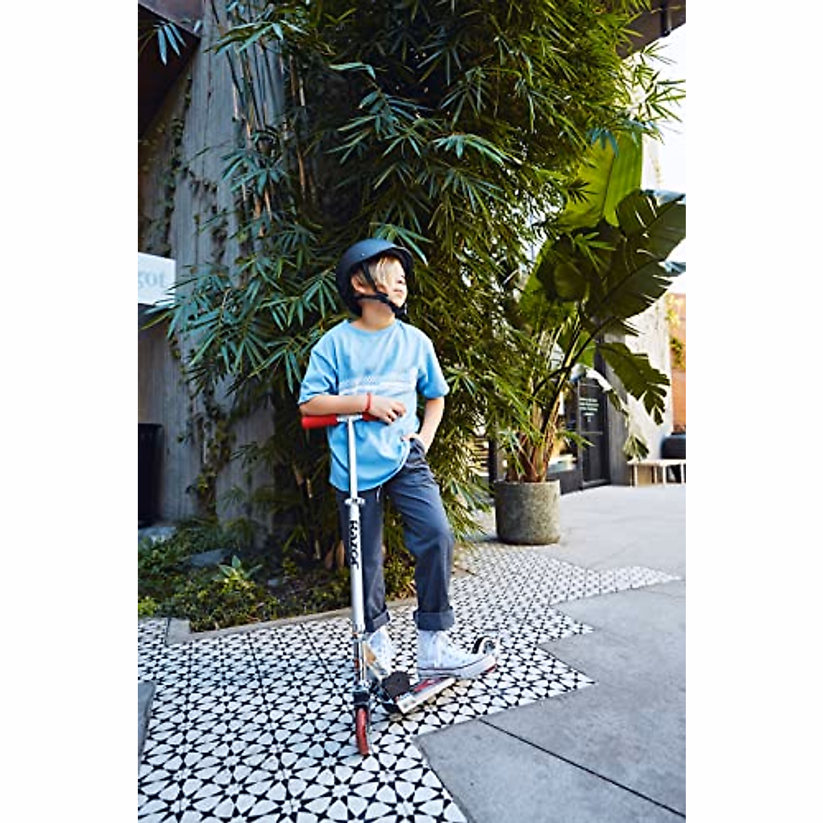 Razor A2 Kick Scooter for Kids – Wheelie Bar, Foldable, Lightweight, Front Vibration Reducing System, Adjustable Height Handlebars