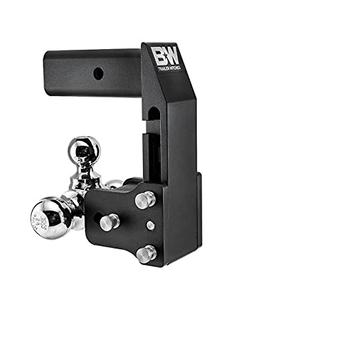 B&W Trailer Hitches MultiPro Tow & Stow - Fits 2.5" Receiver, Dual Ball (2" x 2-5/16"), 7" Drop, 14,500 GTW -TS20066BMP