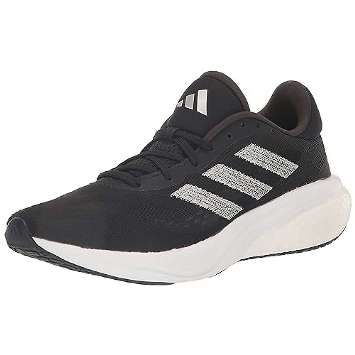 adidas Women's Supernova 3 Sneaker, Core Black/Wonder Silver/White, 8.5
