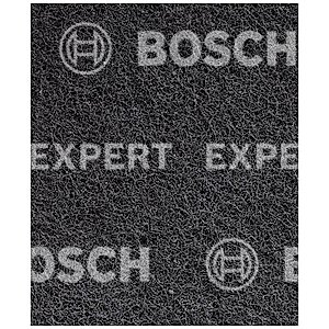 Bosch Professional 2x Expert N880 Fleece Pads (for Steel sheets, 115 x 140 mm, Grade Medium S, Accessories Hand Sanding)