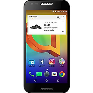 Alcatel A30 Verizon - 16 GB - Black - Unlocked - Prime Exclusive - with Lockscreen Offers & Ads