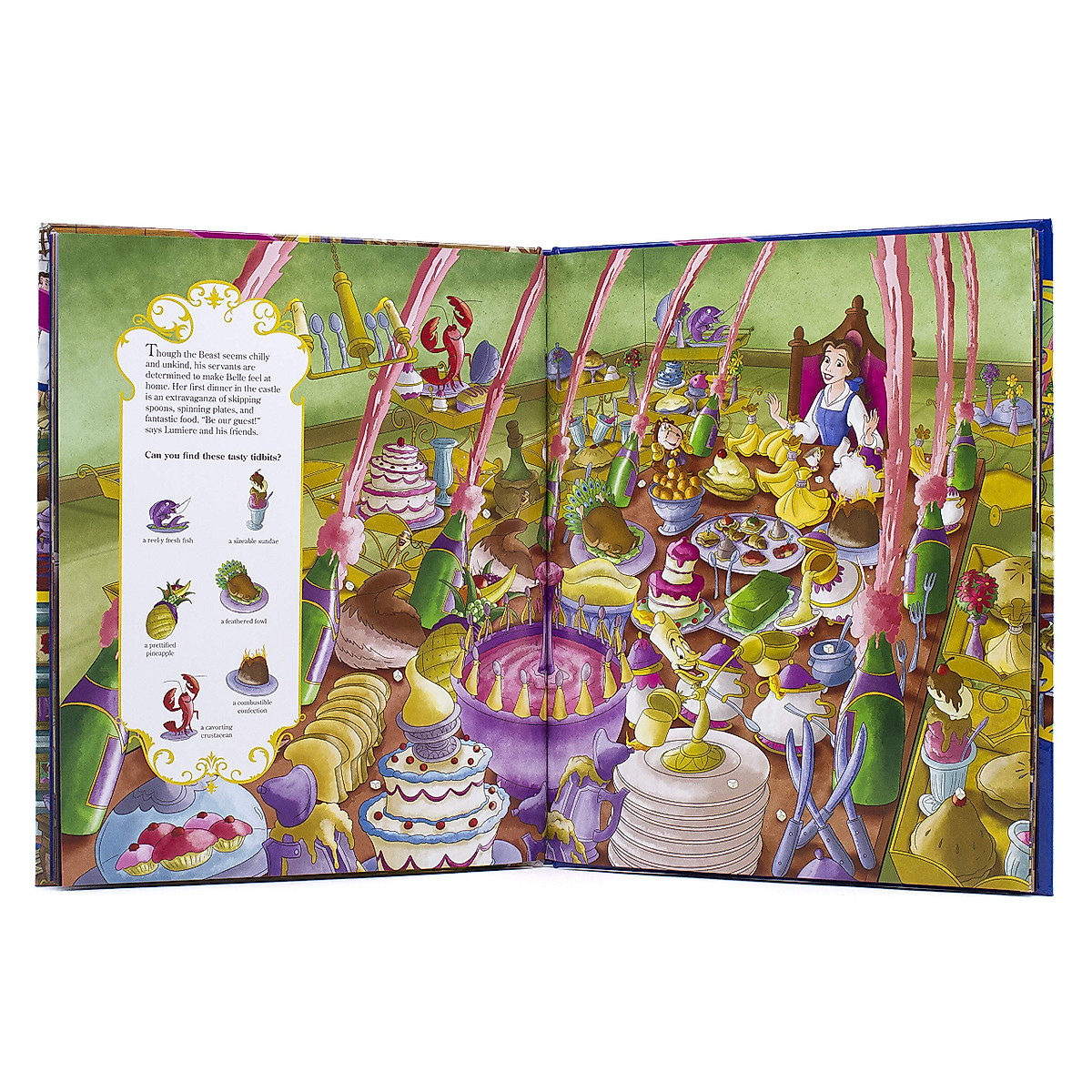 Disney Princess and Moana 4-Book Look and Find Collection with Slipcase PI Kids