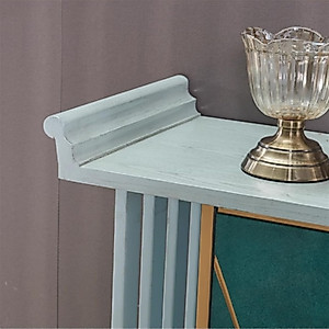 HARAY Shoe Rack Storage Cabinet with 2 Doors, Accent Wooden Sideboard Decorative Cabinet with 4-Tier Shelves, for Living Room, Bedroom, Hallway, Entryway Shoe Storage Organizer